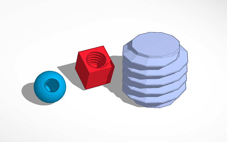 3D design ISO metric thread Demo- Jonathan J - Tinkercad