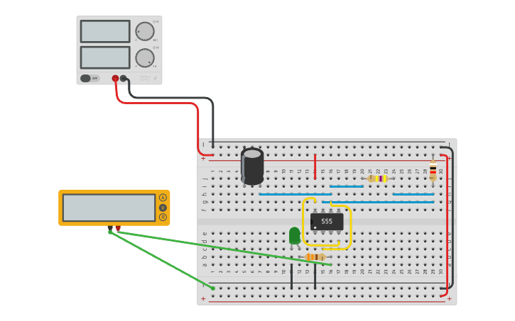Circuit design Pulso de Reloj - Tinkercad