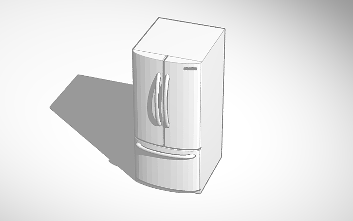 3D design Refrigerator - Tinkercad