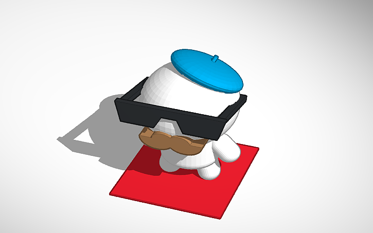 3D design WIDE putin - Tinkercad