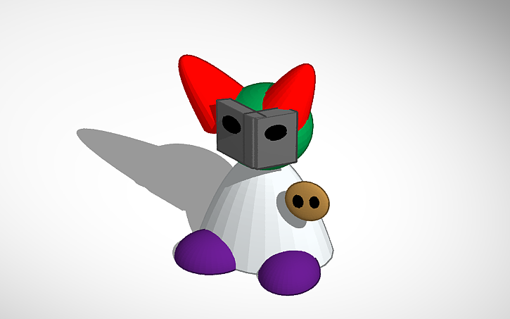 3D design FNF Tiky the clown - Tinkercad