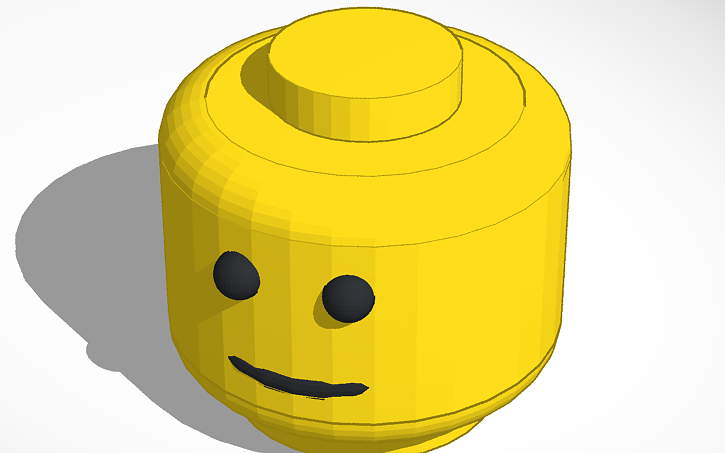 3D design LEGO head | Tinkercad