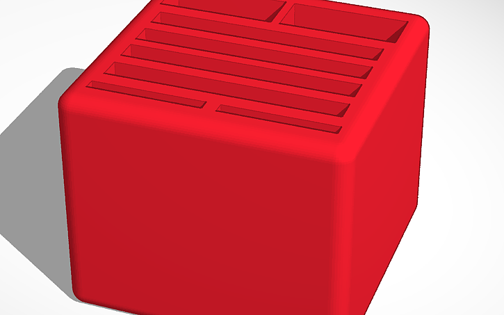 3D design storage devices cube - Tinkercad