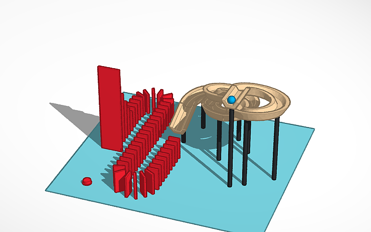 3D design Rube Goldberg project - Tinkercad