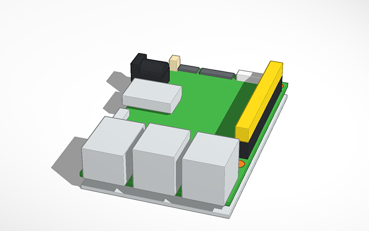 3D design UP Board outline | Tinkercad