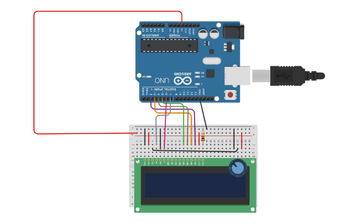 Circuit design TASK 3 PROJEK - Tinkercad