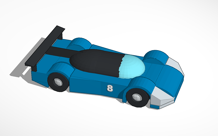 3D design Lemans Prototype Car (first build) | Tinkercad