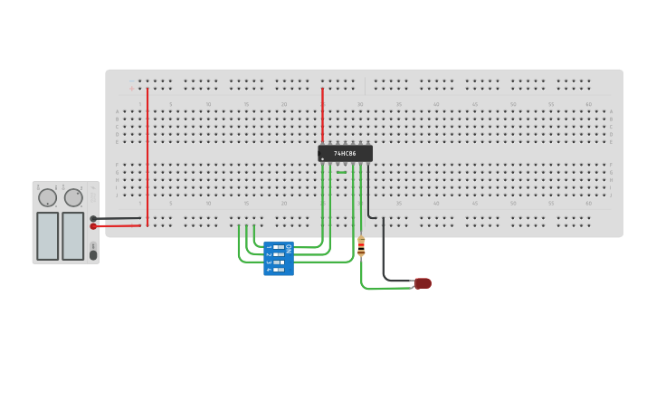 Circuit Design Even Parity Generator Tinkercad