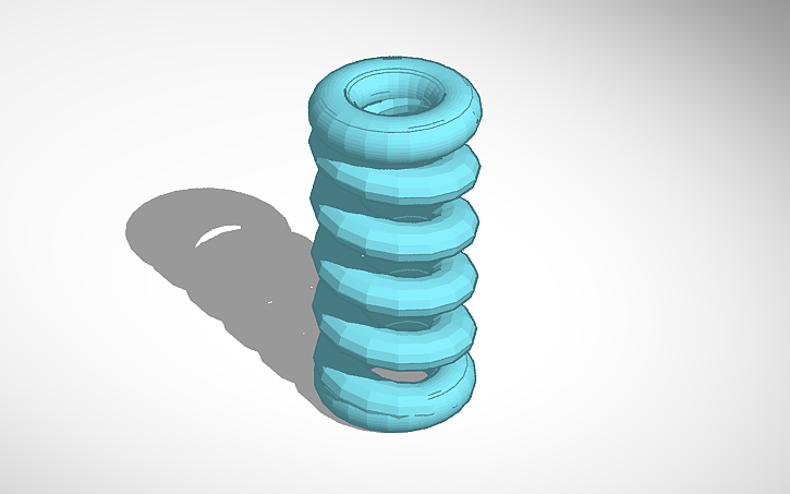 3D design Spring 15x7x2 - Tinkercad