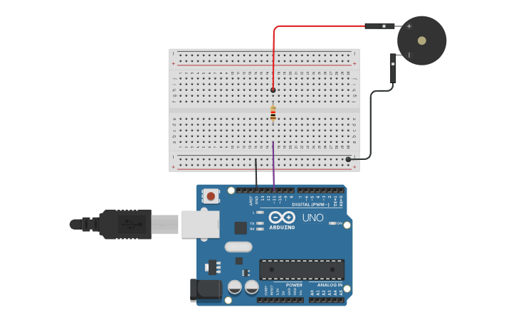 Circuit design Practica 5 Arduino - Tinkercad