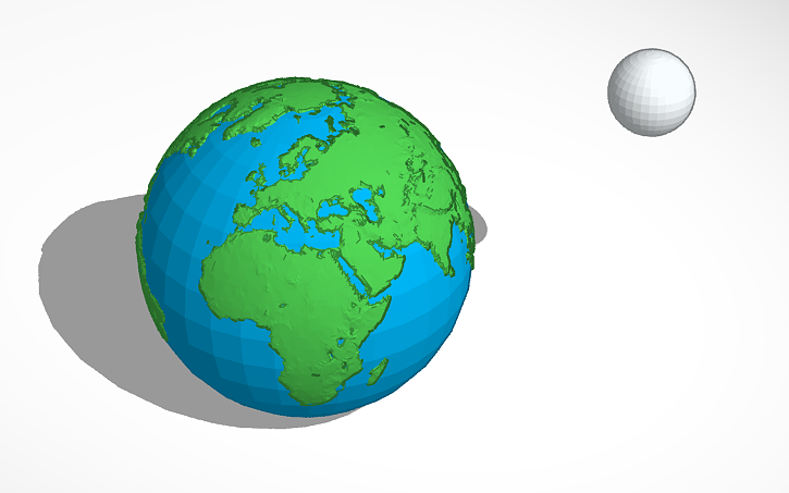 3D design Earth - Tinkercad