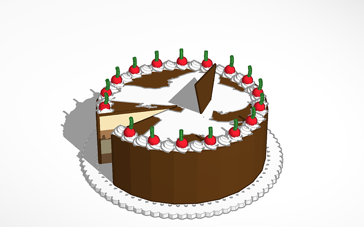 3D design cake edutech - Tinkercad