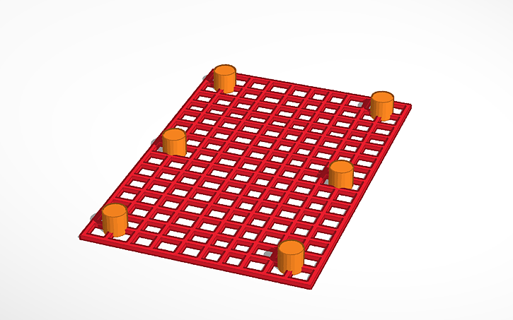 3D design grille - Tinkercad