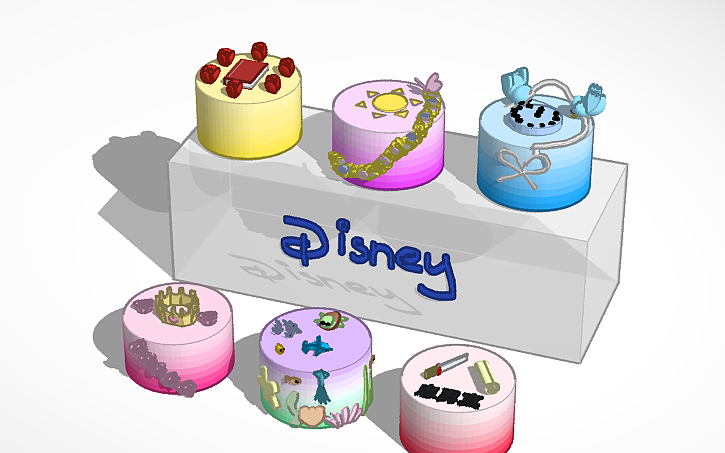 3D design disney princess cakes- abby188 - Tinkercad