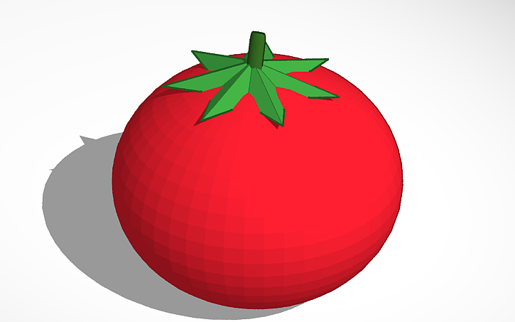 3D design Tomate - Tinkercad