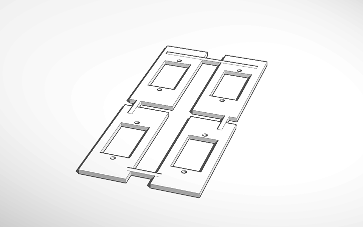 3D design Front plate revised | Tinkercad