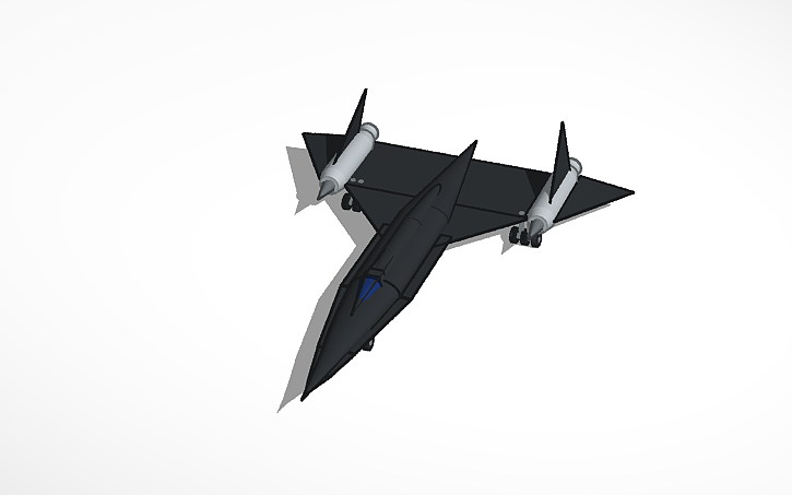 3D design Lockheed martin SR-71 blackbird - Tinkercad