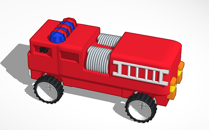 3D design Fire Truck | Tinkercad