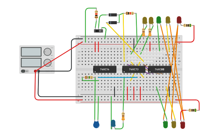 Circuit design Projeto Semáforo | Tinkercad