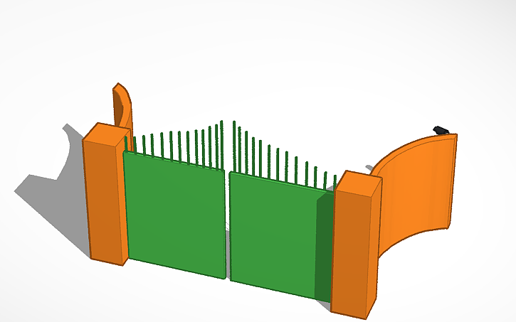 3D design new Gate - Tinkercad