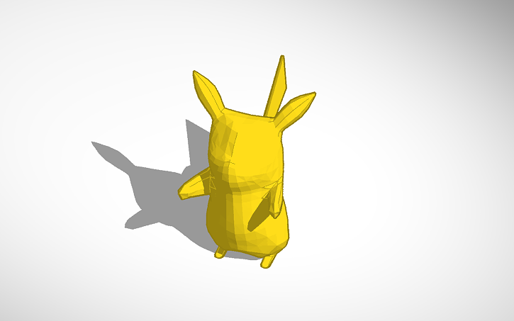 3D design Pikachu Final - Tinkercad