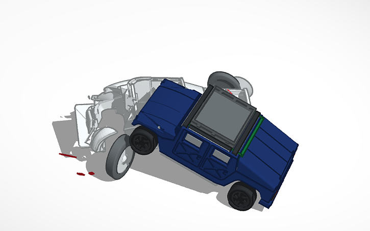 3d Design Crash Car Tinkercad