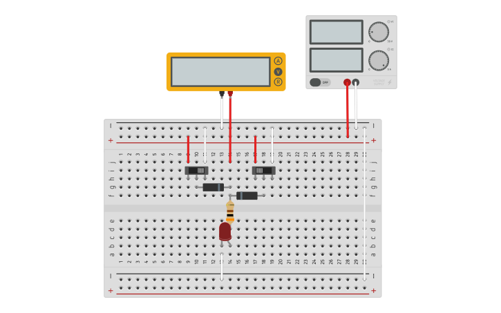 Circuit design OR-Diode | Tinkercad
