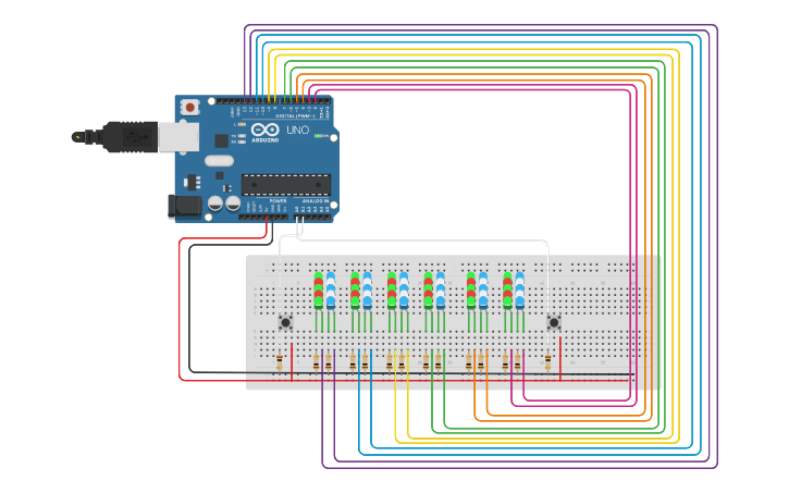 Circuit design Circuito no4 | Tinkercad