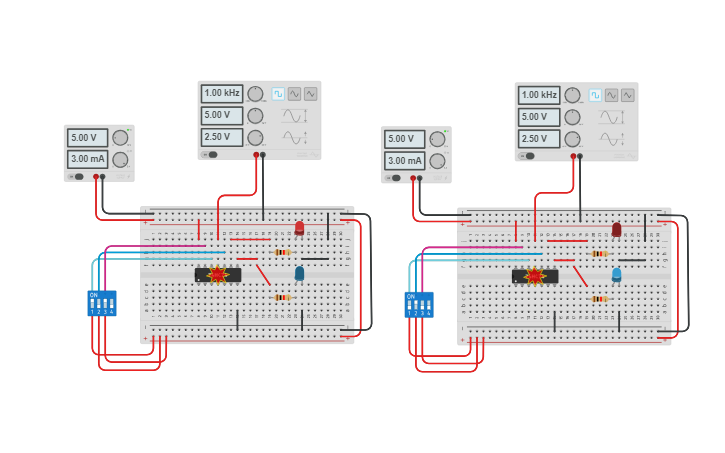 Circuit design Edge-triggered D Flip-Flop - Tinkercad
