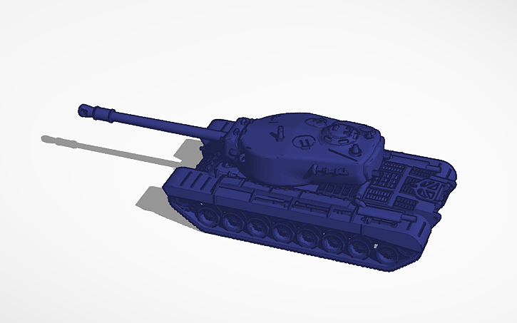 3D design T34 heavy tank - Tinkercad