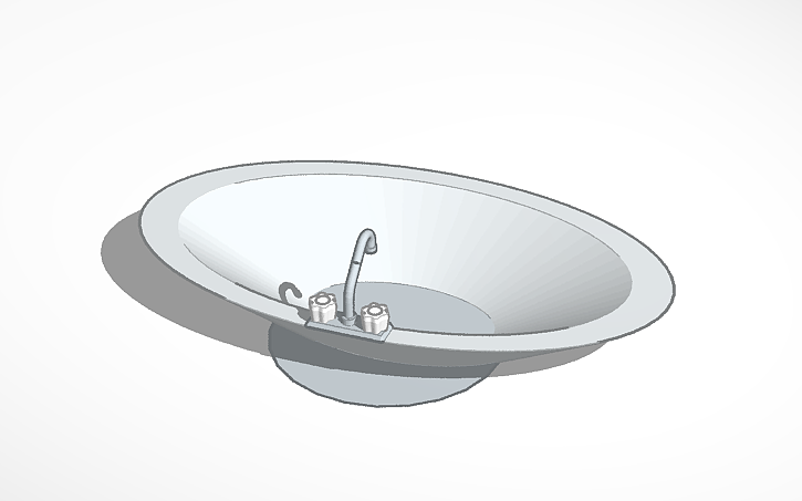 3D design Sink - Tinkercad