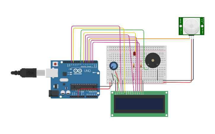Circuit design Theft ALARM - Tinkercad Circuit design Theft ALARM - Tinkercad