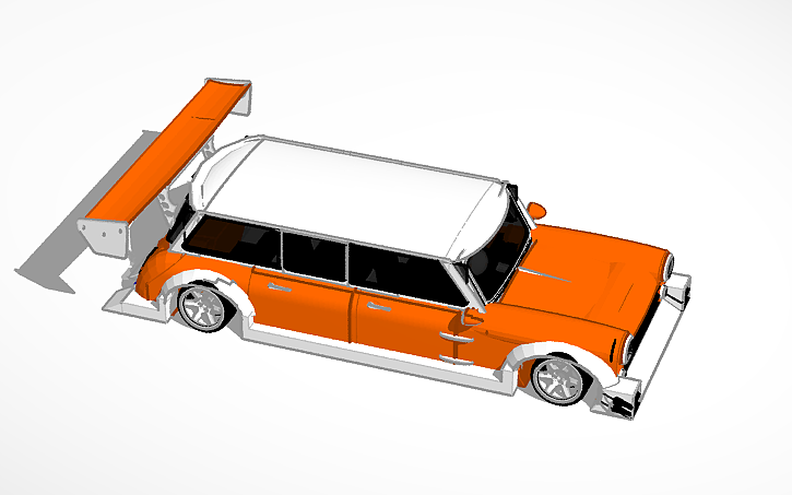 3D design Mini Cooper Countryman SAV Hill Climb Racing - Tinkercad