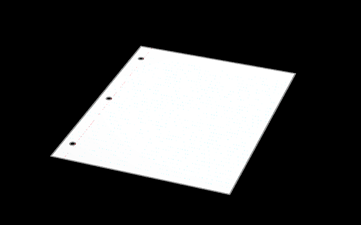 3D design Notebook Paper - Tinkercad