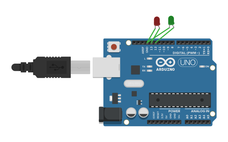 Circuit design Prime Number - Tinkercad