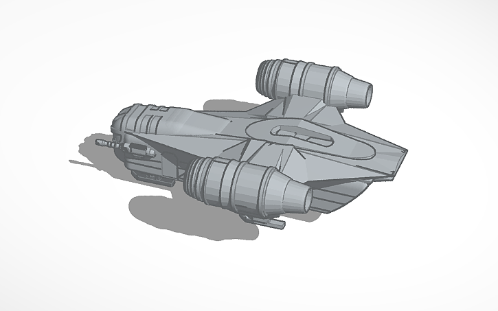 3D design The Razor Crest ( A Tribute ) | Tinkercad