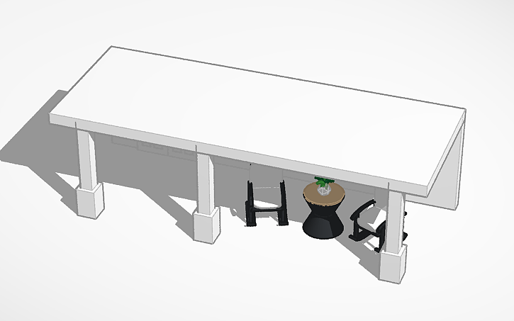 3D design Front Porch - Tinkercad