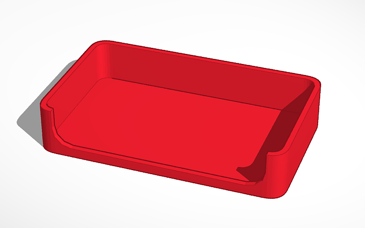 3D design switch bakje - Tinkercad