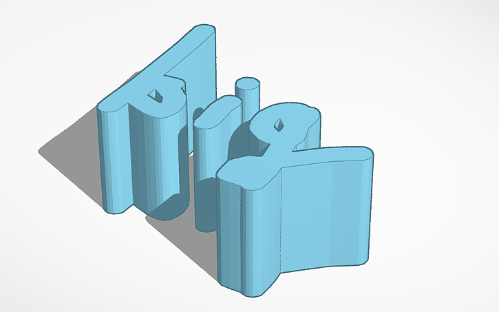 3D design Message to Little Runmo - Tinkercad