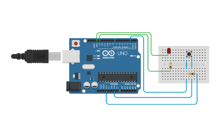 Circuit design interrupt | Tinkercad