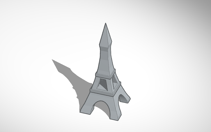 3D design Eiffel tower - Tinkercad