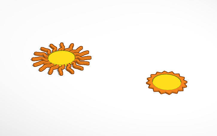 3D design Basic Sun Designs - Tinkercad