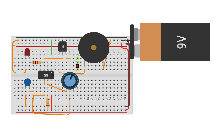 Circuit design class 5- 555 timer circuit - Tinkercad