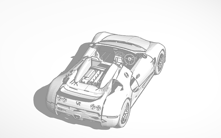 3D design Bugatti | Tinkercad