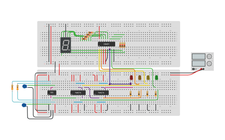 Circuit Design Assignment Number 4 Counter Circuit Part 2 Tinkercad