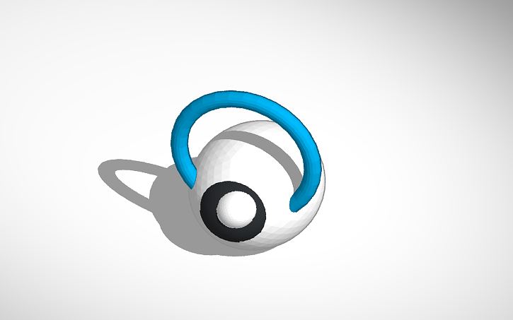 3D design Eye keychain | Tinkercad
