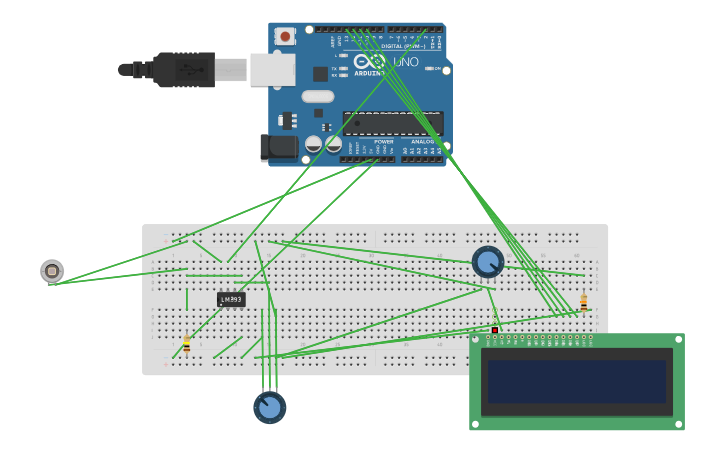 Circuit design lifi receiver - Tinkercad
