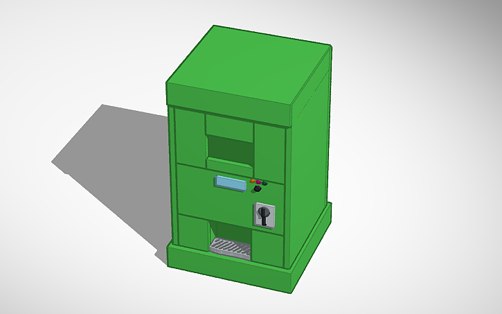 3D design 3i dog food vending machine - Tinkercad