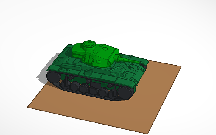 3D design Танк - Tinkercad