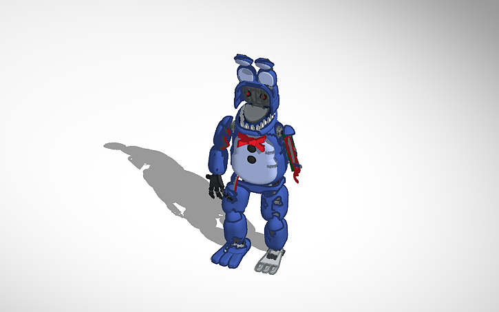 3D design FNAF Withered Bonnie - Tinkercad